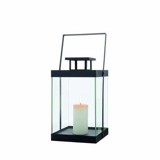 Blomus FINCA- Laterne M aus pulverbeschichtetem Metall, Windlicht, exklusive Optik, modernes Wohnaccessoire, stimmungsvolle Atmosphäre, Indoor-Nutzung (H / B