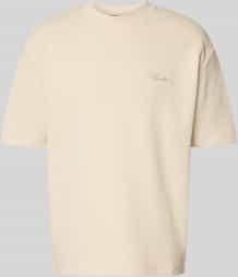 Pegador Oversized T-Shirt mit Strukturmuster und Label-Stitching
