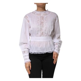 Dolce & Gabbana Langarm-Bluse - - Blouses & Shirts - Damen - Wei&szlig; - L