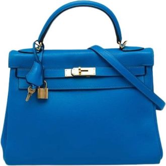 Herm&egrave;s Pre-owned Kelly 32 - - Pre-owned - Damen - Blau - ONE SIZE