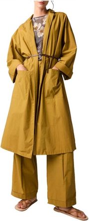 Alessia Santi Femme, Blouses et Chemises, Jaune, Taille: 38 FR Trench Coat