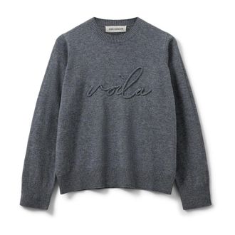 Sofie Schnoor Femme, Pulls, Gris, Taille: 42 FR Pull Gris Chin&eacute; Brod&eacute;