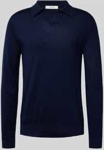 Selected Regular Fit Poloshirt aus reiner Wolle Modell TRAY