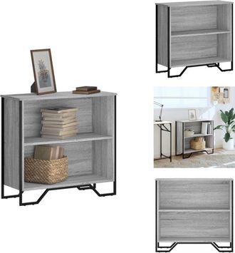 vidaXL Bücherregal Grau Sonoma 80x31x74,5 cm Holzwerkstoff - Bücherregal - Bücherregale - Bücheraufbewahrung - Lagerschrank