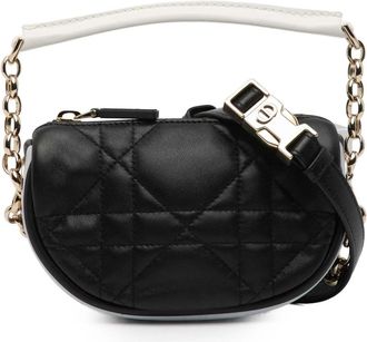 Dior Hobo Bags - Micro Lambskin Cannage Dior Vibe Satchel - Gr. unisize - in Schwarz - f&uuml;r Damen