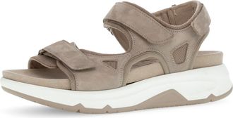 Gabor Damen Sandaletten, Frauen Sandalen,Leichte Mehrweite (G),Leichter Absatz,Sommerschuhe,Freizeitschuhe,offene Schuhe,leinen,37.5 EU / 4.5 UK