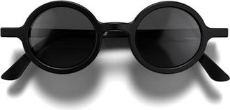 London Mole Moley lunettes de soleil | Verres ronds cool | Homme femme unisexe | Charnières à ressort