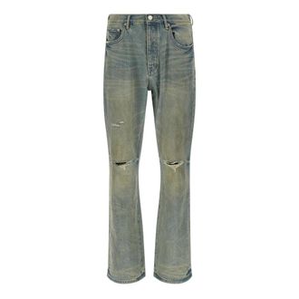 Purple Homme, Jeans, Bleu, Taille: W33 Dirty Fade Rip Boot Jeans