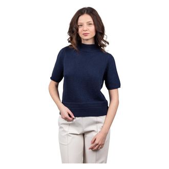 Gran Sasso Femme, Pulls, Bleu, Taille: 40 FR Pulls &agrave; col rond