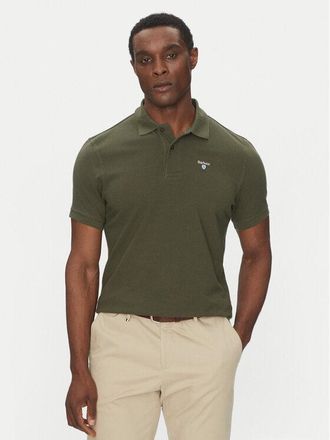 Barbour Poloshirt Original Sports MML0358OL71 Gr&uuml;n Tailored Fit