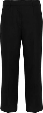 Toteme Femme, Pantalons, Noir, Taille: 36 FR Pantalon droit court