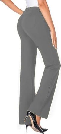 Generic Pantalon cargo camouflage pour femme - Extensible - Avec poches - Taille normale - Pour le travail - Pantalon daffaires pour femme - Noir - Affaires, 