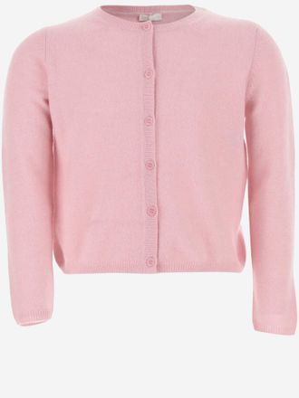 Il Gufo Girls Cardigan Cashmere Pink Sweater