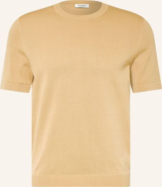 Sandro Sandro Strickshirt Mit Seide braun
