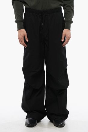 Jil Sander Baggy-Fit-Hose aus Baumwolle mit Kordelzug am Kn&ouml;chel Jil Sander