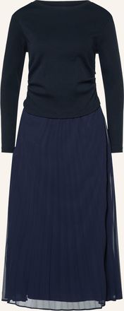Claudie Pierlot Claudie Pierlot Kleid Im Materialmix Mit Plissees blau