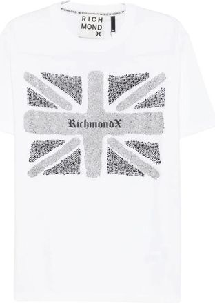 John Richmond Homme, Tops, Blanc, Taille: M Youssou T-Shirt