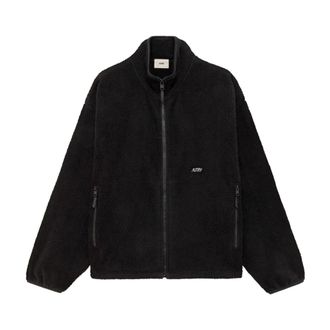 Autry Homme, Vestes, Noir, Taille: L Veste Molletonn&eacute;e Zipp&eacute;e Int&eacute;grale