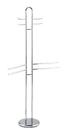 WENKO Handtuch-/Kleiderst&auml;nder Mod. Palermo Hochglanz-Chrom f&uuml;r Badezimmer und Schlafzimmer mit 8 Armen zum Aufh&auml;ngen von Kleidung Ma&szlig;e 55,5 x 168 x 28,5 cm