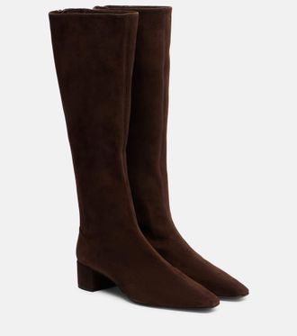 Aquazzura Bottes Saint Honore 35 en daim
