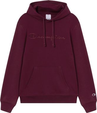 Champion Herren-Sweatshirt mit Kapuze und Pl&uuml;schfutter mit Maxi-Logo, bestickt, 220271, bordeaux, XXL