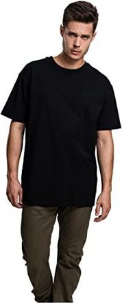 Urban Classics T-Shirt Oversize pour Homme, Tissu Epais, Coupe large, Manches Courtes, Heavy Oversized Tee, 90% Coton, 10% Viscose, Black, Taille 4XL