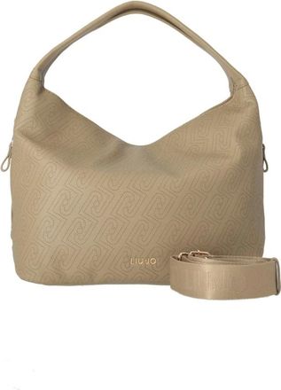 Liu Jo Femme, Sacs, Beige, Taille: ONE Size Logo Tote Bag