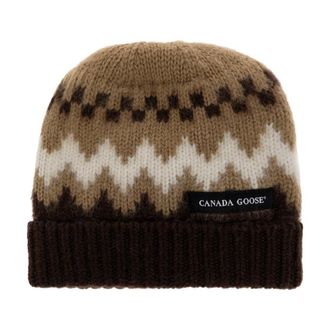 Canada Goose Fair Isle M&uuml;tze - - Accessories - unisex - Braun - ONE SIZE