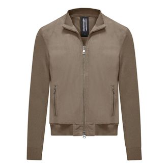 Bomboogie Homme, Vestes, Brun, Taille: XL Komb Leather and Knit Jacket