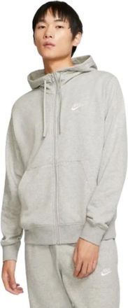 Nike Homme, Sport, Gris, Taille: XL Haut Manches Longues Club Sportswear