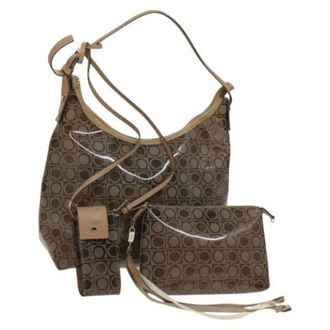 Ferragamo Pre-owned Vinyl handtaschen - - Pre-owned - Damen - Braun - ONE SIZE