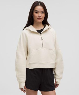 lululemon Sweat &agrave; capuche Scuba Oversized demi-zipp&eacute; pour Femmes - Taille XL/2XL