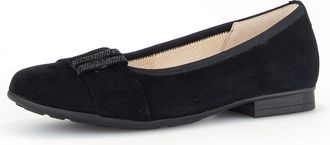 Gabor Damen Klassische Ballerinas, Frauen Flats,Wechselfußbett,Moderate Mehrweite (G),klassisch elegant,Pumps,Slipper,schwarz,38.5 EU / 5.5 UK