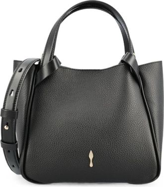 Christian Louboutin Grained-Texture Two Top-Handles Bag - - Bags - Damen - Schwarzk - ONE SIZE