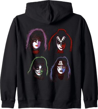 Kiss Offizielles KISS Band Vintage Hard Rock Retro Kapuzenjacke