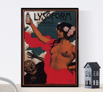 Nacnic Vintage Poster Vintage Anzeige Lysoform Antisepticua von 1002. Größe A4