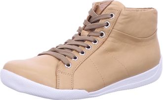 Andrea Conti Damen Schnürer Sneaker, Camel/Brandy, 41 EU