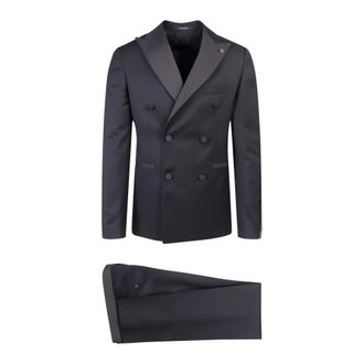 Tagliatore Smoking Doppiopetto - - Suits - Herren - Blau - XS