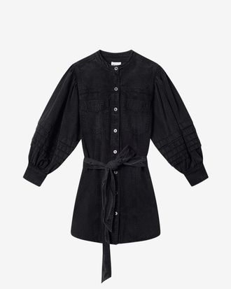 Isabel Marant Robe Moe - Femme - Noir Délavé - Taille 34 - Marant Étoile