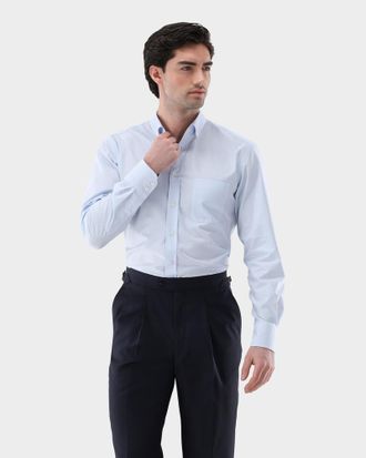 van Laack Kariertes Button-Hemd aus b&uuml;gelfreiem Twill