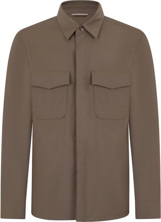 Canali Homme, Chemises, Brun, Taille: M Blouses & Chemises
