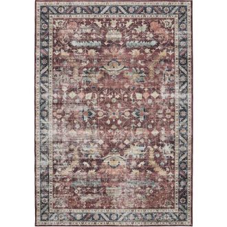 benuta Basic Waschbarer Teppich George - Multicolor 120x170 cm - Kunstfaser - Rechteckig & im Style: Vintage, Elegant, Retro - Pflegeleicht f&uuml;r Wohnzimmer