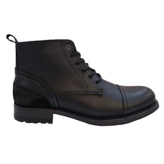 Firetrap Focus Stiefel f&uuml;r Herren, Leder, Blockabsatz (Schwarz)