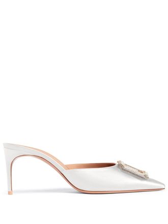 Malone Souliers mules Mona 70 mm en cuir - Blanc