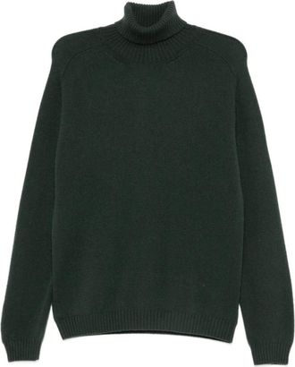 Boglioli Pull &agrave; col roul&eacute; - Homme - Pulls - Vert - Taille: XL