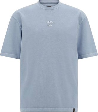 Boggi Milano Homme, Tops, Bleu, Taille: S T-Shirt en Jersey de Coton