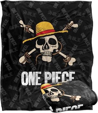 OnePiece Jolly Roger Logo Silky Touch Super Soft Throw Blanket 152 x 127 cm