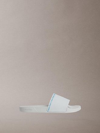 Calvin Klein Konturierte Logo-slippers - Harbor Mist/chillie Blue - Herren - EU 40