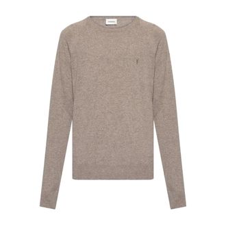 Saint Laurent Herren, Strickwaren, Grau, SGr&ouml;&szlig;e