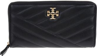 Tory Burch Tory Burch Portemonnaie - Kira Chevron Zip Continental Wallet Black - Gr. unisize - in Schwarz - für Damen